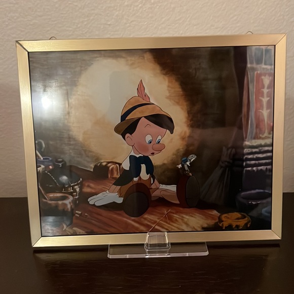 Disney | Art | Disney Pinocchio Vintage Framed Stain Glass | Poshmark